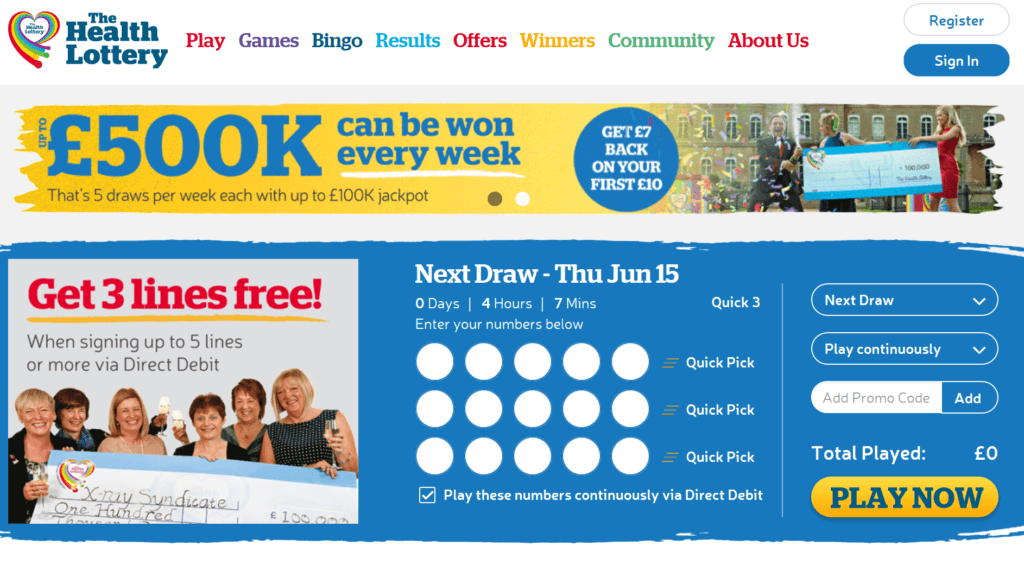 The Health Lottery Review: Lottery for a Good Cause.