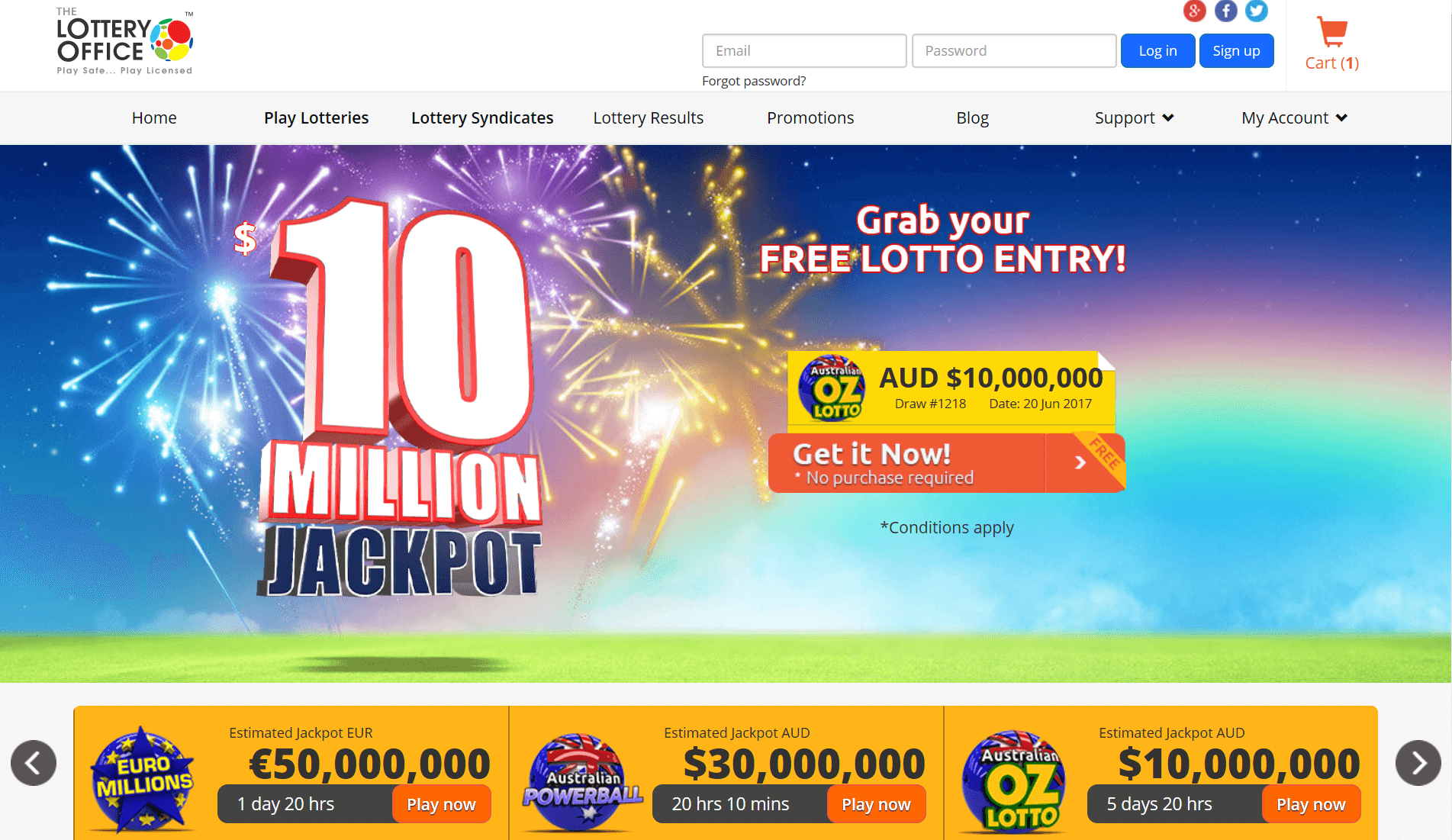 The Lottery Office Review: Play European & Australian Lotteries